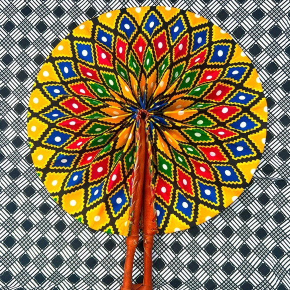 Other | African Ankara Print Hand Fan Made In Ghana | Poshmark